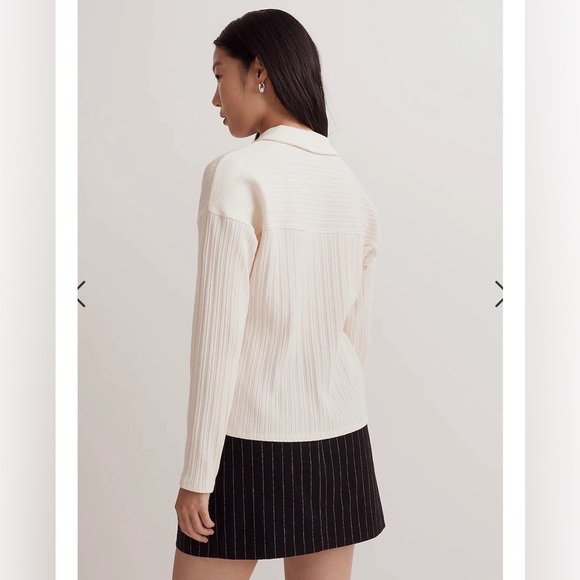 Madewell | Tops | Nwt Madewell Variegated Rib Boxy Polo Shirt | Poshmark